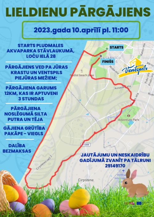 Aicinām uz Lieldienu pārgājienu - VisitVentspils