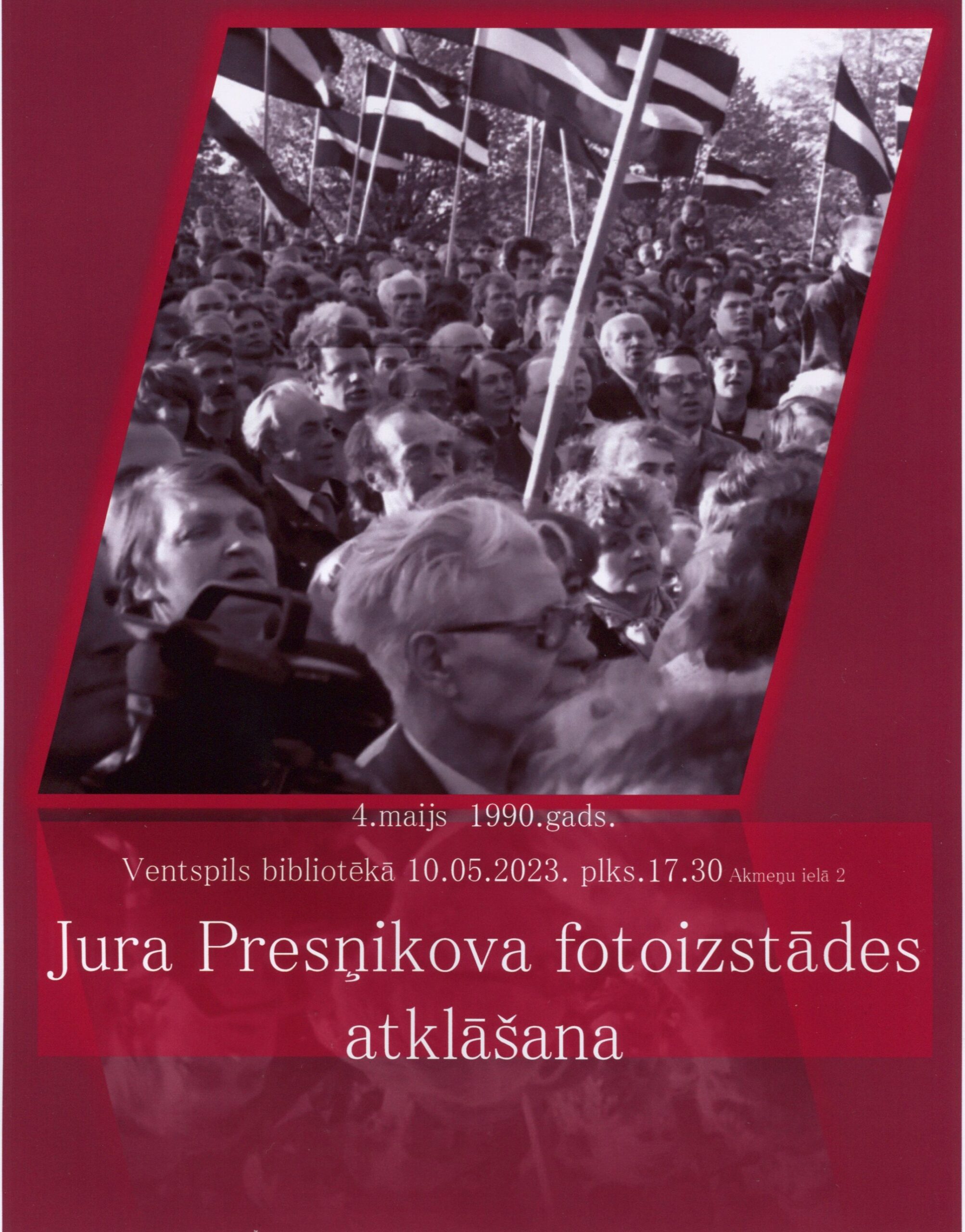 Jura Presņikova fotoizstādes “4. maijs. 1990. gads” atklāšanas pasākums ...
