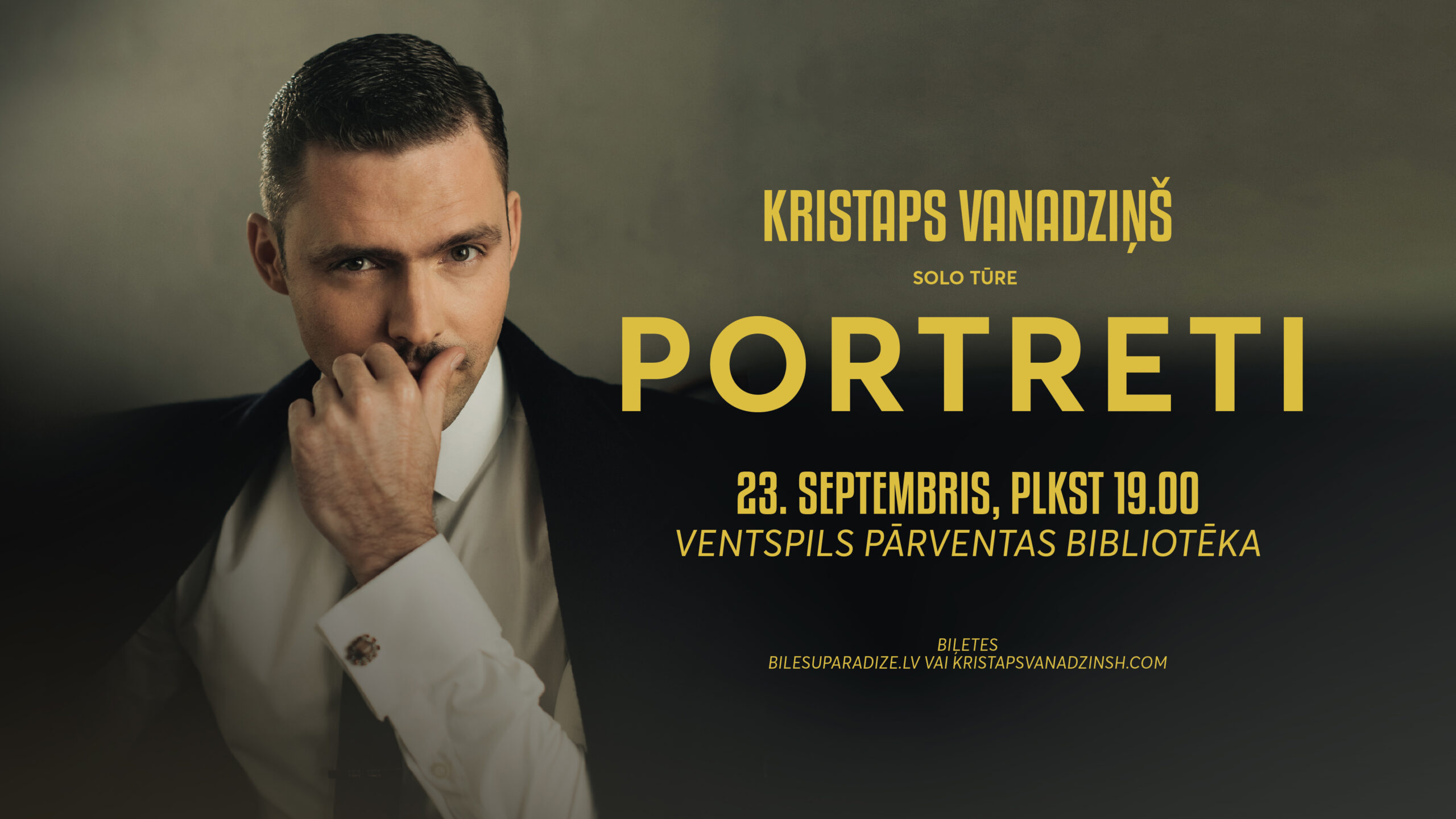 Kristaps Vanadziņš's solo concert "Portraits" - VisitVentspils