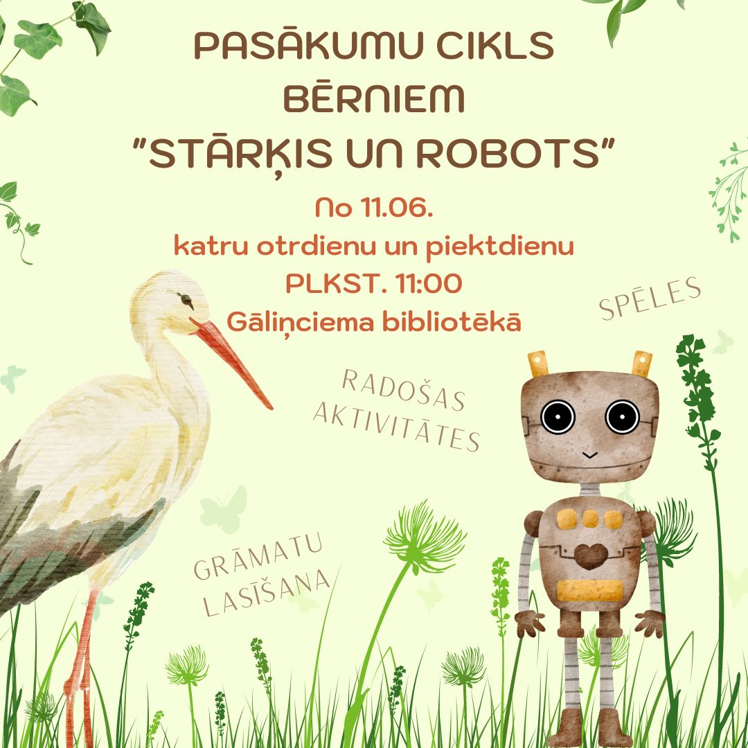 Activities for children as part of the event series “Stork and Robot ...