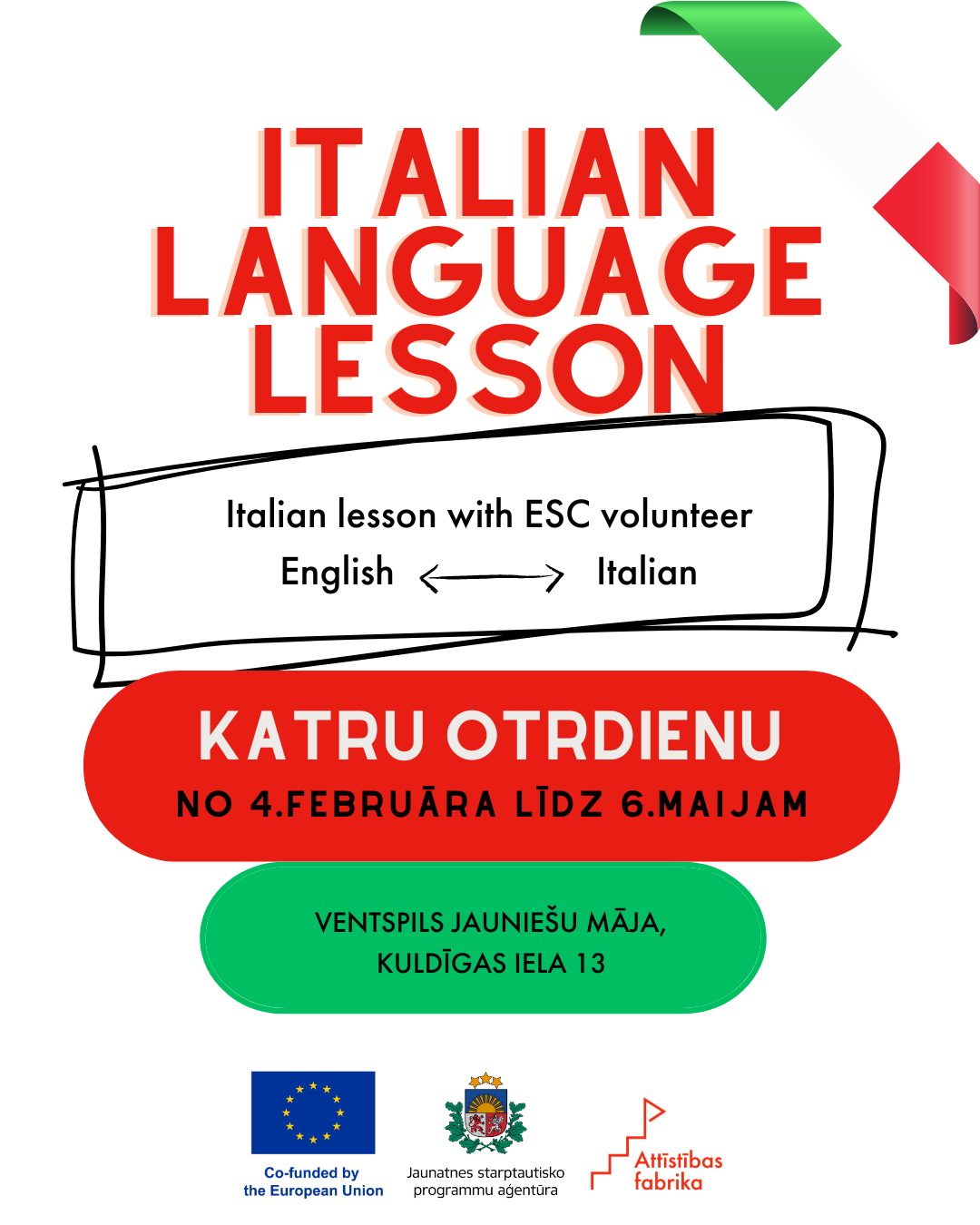 Italian language lesson - VisitVentspils