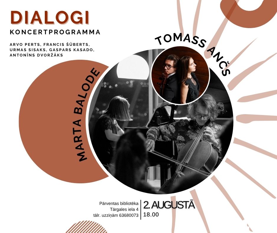 Cellist Tomas Ančs and pianist Marta Balode in the concert program ...
