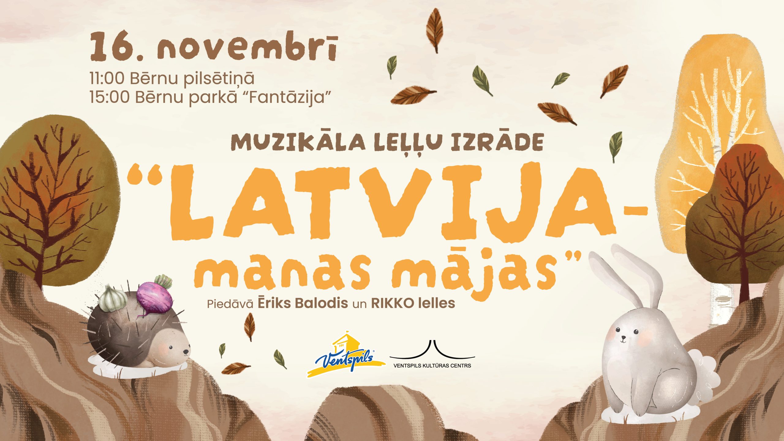 Leļļu teātra izrāde “Latvija – manas mājas” Bērnu parkā “Fantāzija ...