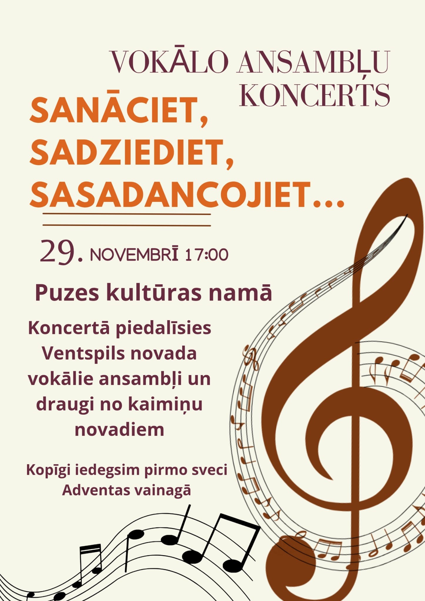 Vocal ensemble concert "Come together, sing, dance..." - VisitVentspils