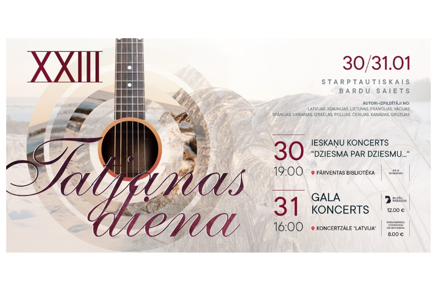 Das internationale Bardentreffen „Tatyanas Tag“ in Ventspils bringt ...